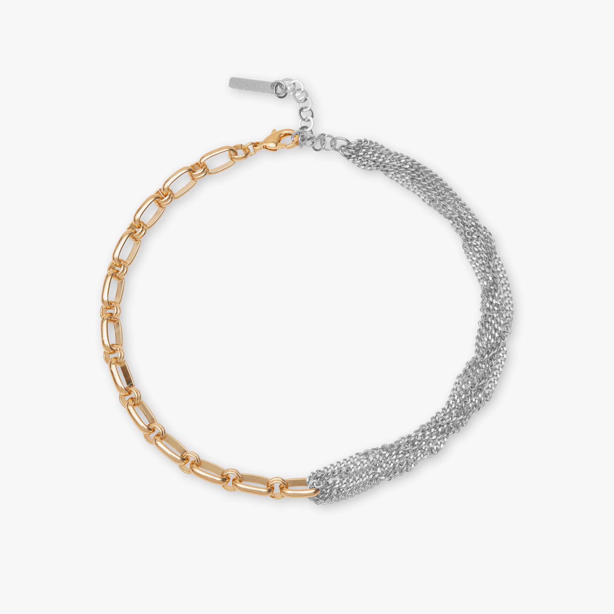 Duality Chain Necklace - 18K Gold & Silver – Coravanajewelry